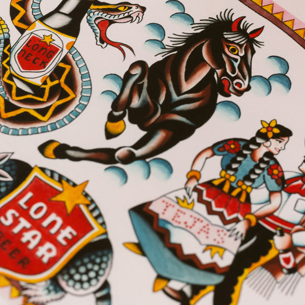 Mark of A Texan - Ricky Murillo Flash Print – Lone Star Beer Store