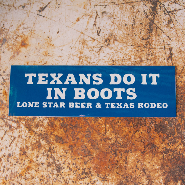 Texas Rodeo Mini Bumper Sticker – Lone Star Beer Store